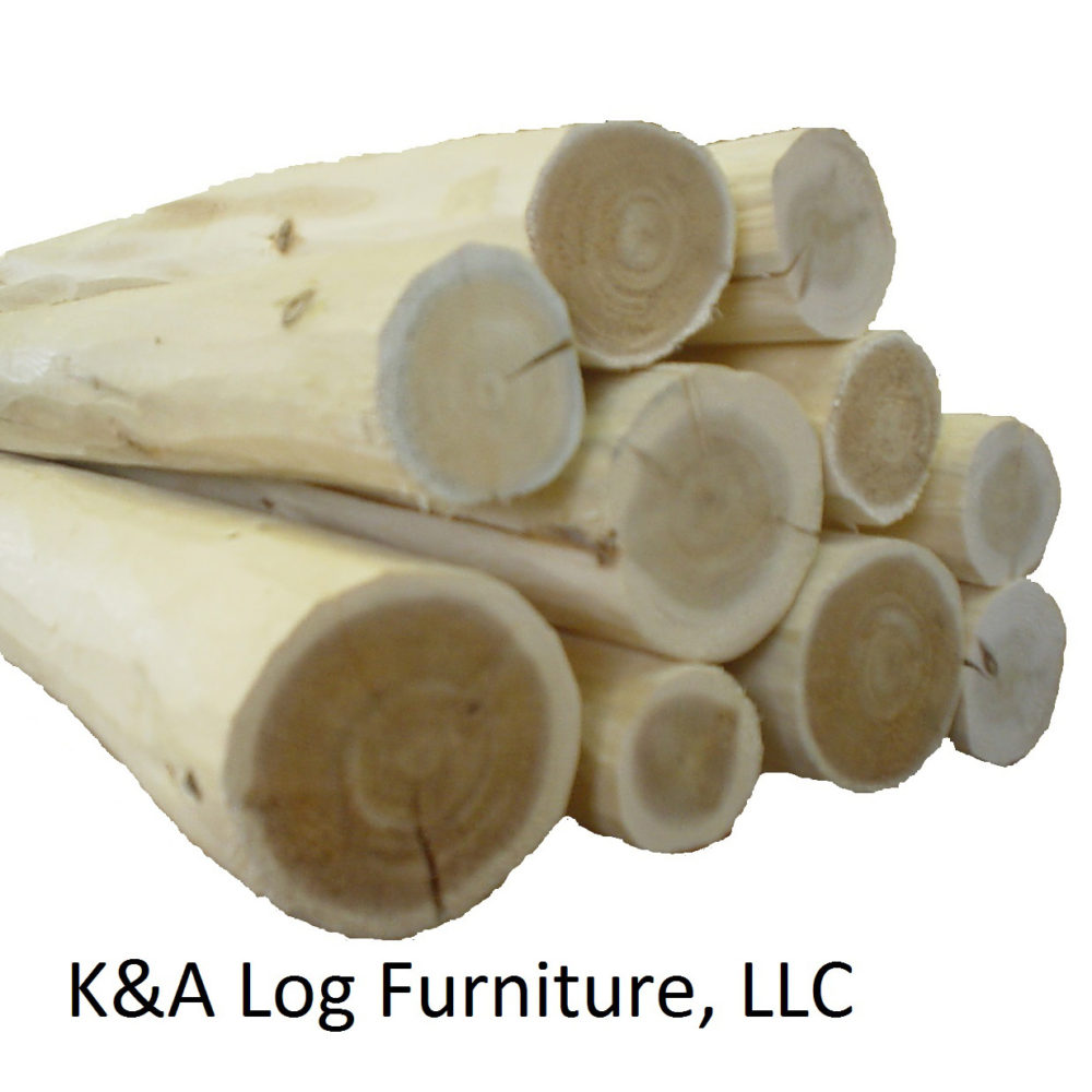 Hand-Peeled Cedar Logs - K&A Log Furniture & Construction
